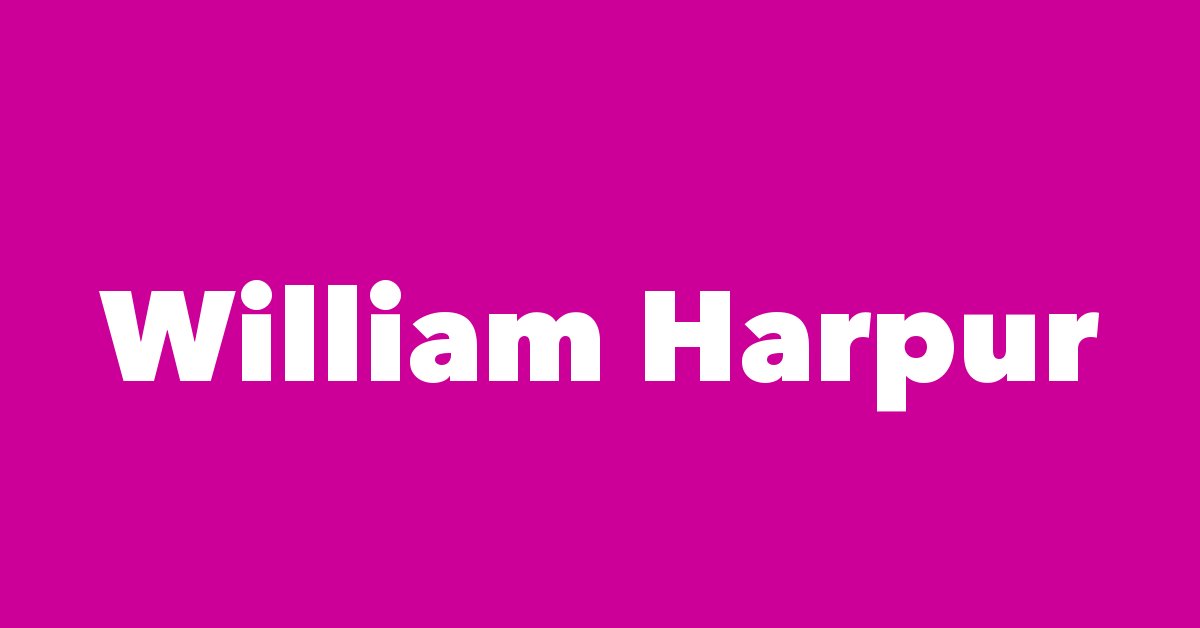 William Harpur - Spouse, Children, Birthday & More