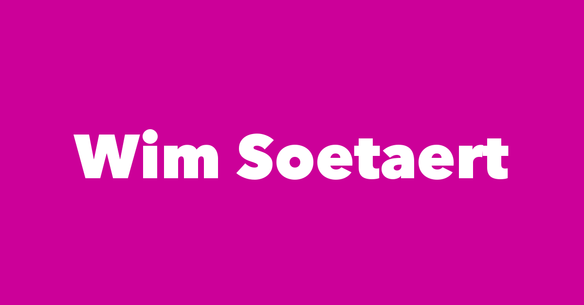 Wim Soetaert - Spouse, Children, Birthday & More