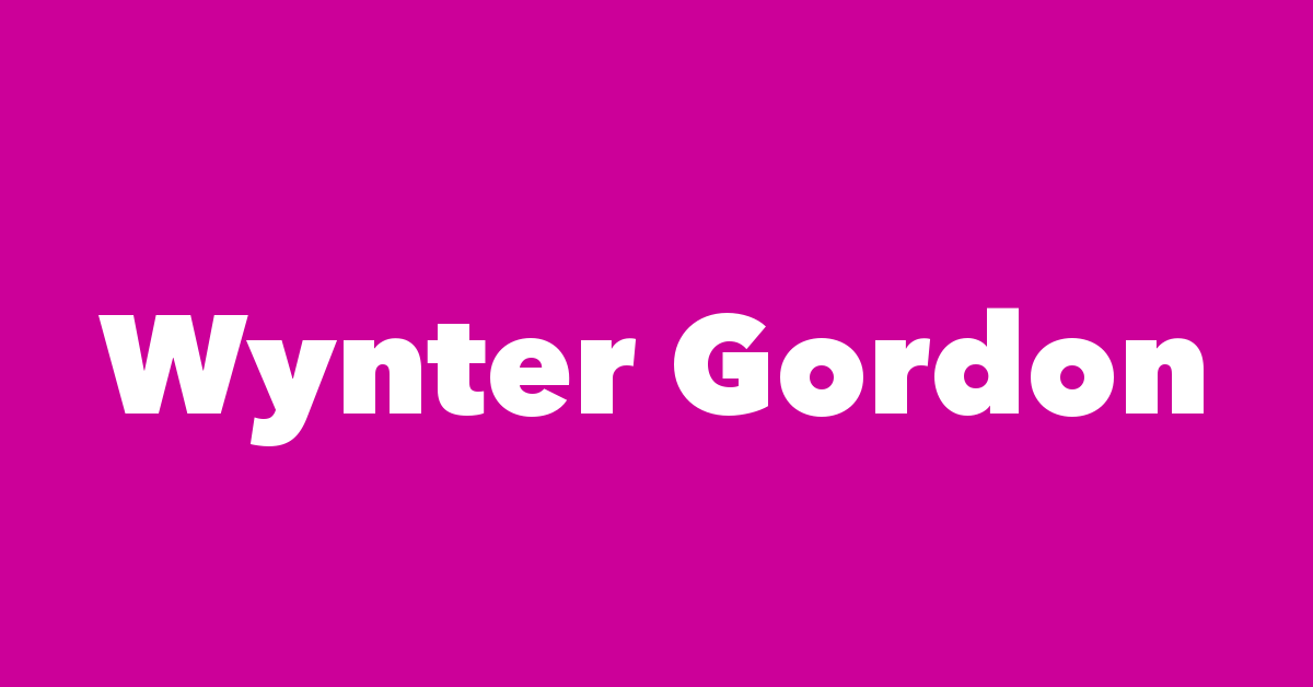 Wynter Gordon - Spouse, Children, Birthday & More