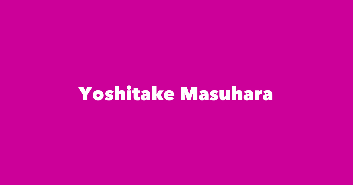 Yoshitake Masuhara - Spouse, Children, Birthday & More