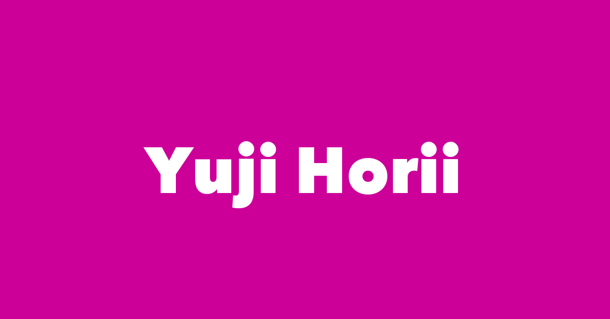 Yuji Horii - Spouse, Children, Birthday & More