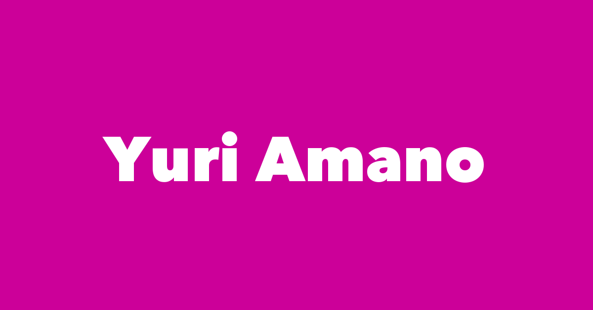 Yuri Amano - Spouse, Children, Birthday & More