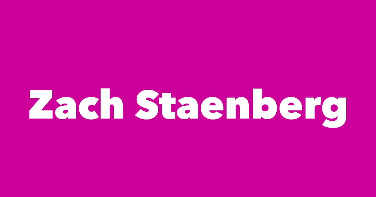 Zach Staenberg - Spouse, Children, Birthday & More