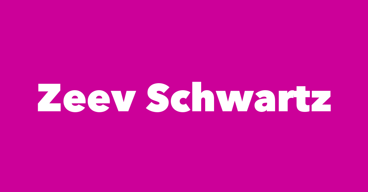 Zeev Schwartz - Spouse, Children, Birthday & More